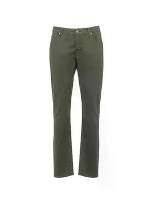 Jacob Cohen Logo Patch Jeans - Green