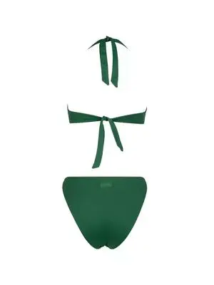 FISICO Emerald Halterneck Bikini With Ring Hardware - Green