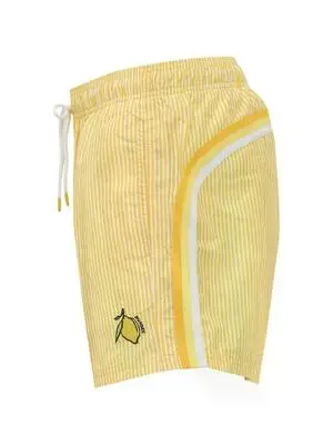 Sundek Striped Drawstring Swim Shorts
