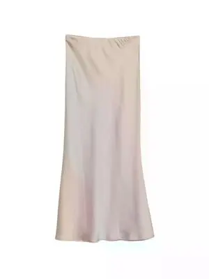 D.exterior Satin Flared Midi Skirt