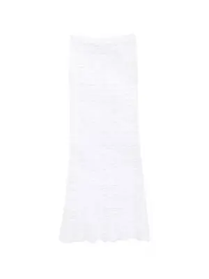 D.exterior Zigzag Knit Maxi Skirt