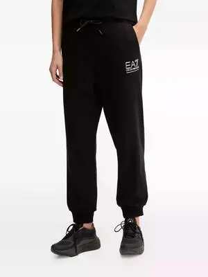 EA7 Logo Track Pants - Black