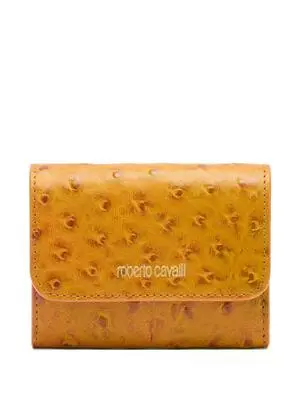 Roberto Cavalli Ostrich-effect Card Holder - Yellow