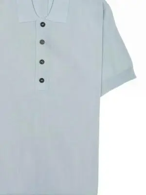 LOW BRAND Knitted Short-sleeve Polo Shirt