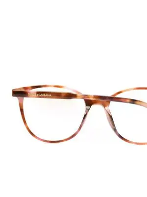 Dolce & Gabbana Tortoiseshell-effect Cat-eye Glasses