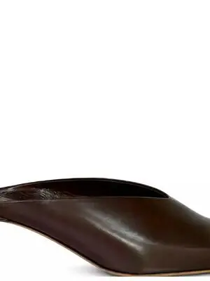 Soeur Amalie Pointed-toe V-cut Mules - Brown