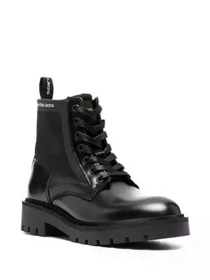 Calvin Klein Leather Combat Boots