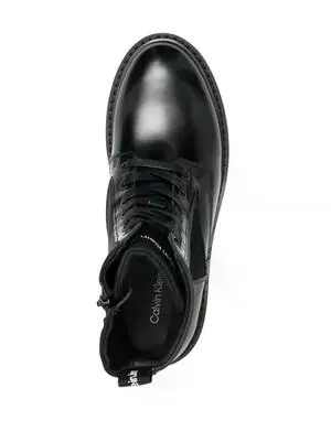 Calvin Klein Leather Combat Boots