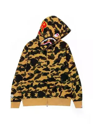A BATHING APE 1st Camo Shark Hoodie - Yellow