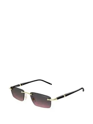 Montblanc Rimless Rectangle-frame Sunglasses