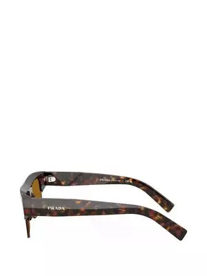 Prada Tortoiseshell Pattern Square Frame Sunglasses