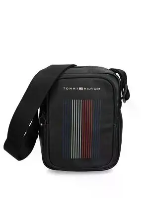 Tommy Hilfiger Logo Messenger Bag - Black