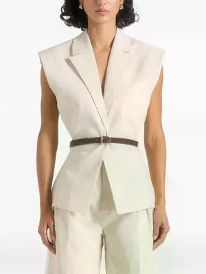 Manière De Voir Cinched Waistcoat - Neutrals