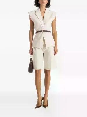 Manière De Voir Linen Waistcoat - Neutrals