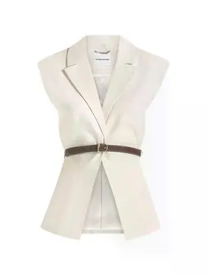 Manière De Voir Linen Waistcoat - Neutrals