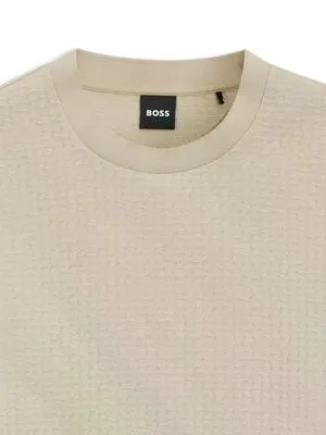 BOSS Textured Crew-neck T-shirt
