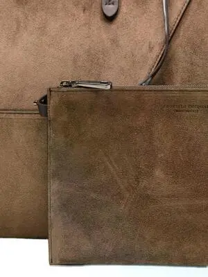 Brunello Cucinelli Suede Finish Panelled Tote Bag
