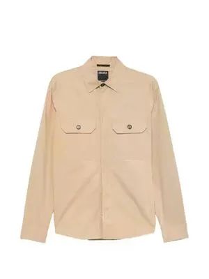 Zegna Flap-pocket Shirt - Neutrals
