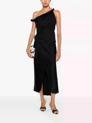 Victoria Beckham Split Detail Midi Skirt