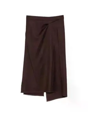 Victoria Beckham Tailored Wool Midi Skirt