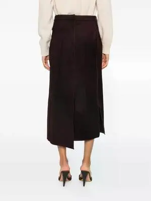 Victoria Beckham Tailored Wool Midi Skirt