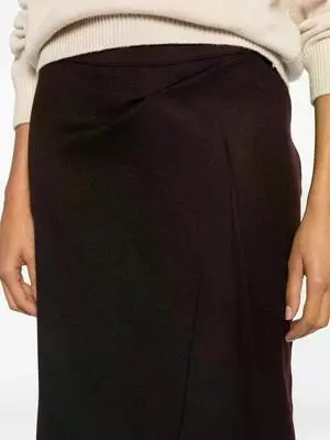 Victoria Beckham Tailored Wool Midi Skirt