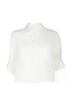 TWP Ivory Chest Patch Pocket Shirt - Neutrals