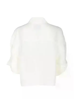 TWP Ivory Chest Patch Pocket Shirt