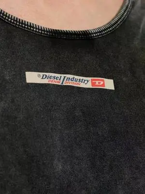 DIESEL® Acid Wash Logo Patch Vest