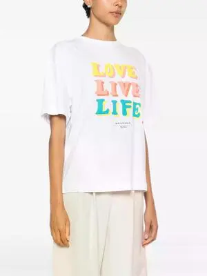 Max Mara Slogan Print T-shirt