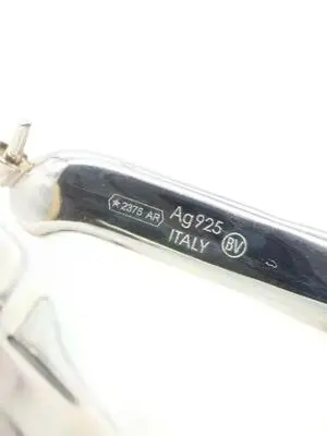Bottega Veneta Twist Triangle Hoop Earrings