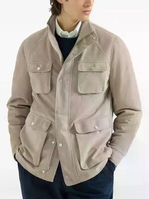 Brunello Cucinelli Suede Unlined Safari Jacket