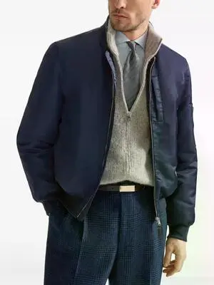 Brunello Cucinelli Ribbed-hem Jacket