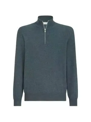 Brunello Cucinelli Half-zip Sweater - Blue