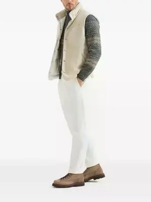 Brunello Cucinelli Snap-button Fastening Gilet - Neutrals