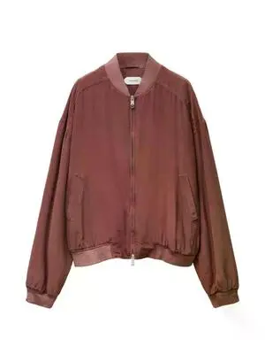 Versace Logo Embroidered Bomber Jacket