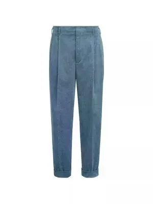 Brunello Cucinelli Double-pleat Trousers - Blue
