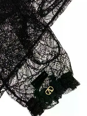 Valentino Garavani Vlogo Signature Lace Gloves