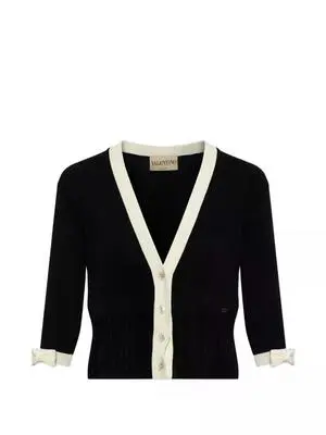 Valentino Garavani Cropped Cardigan - Black