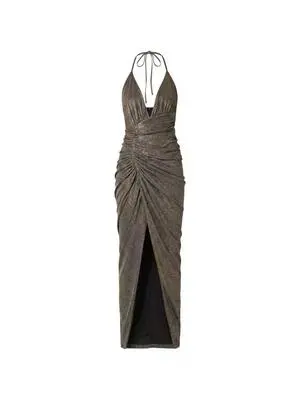 Alexandre Vauthier Ruched Halterneck Dress