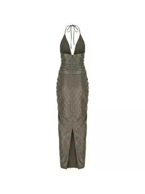 Alexandre Vauthier Ruched Halterneck Dress
