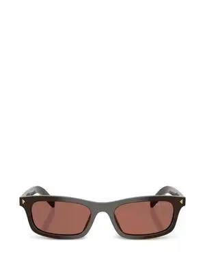 Prada Rectangle Frame Sunglasses - Brown