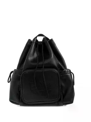 EA7 Emporio Armani Logo-embossed Drawstring Backpack - Black