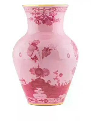 GINORI 1735 Oriente Italiano Porpora Gold Ming Vase - Pink