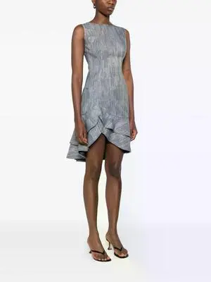 LEEN MOUGHRABI Leen Mougrhabi Sienna Asymmetric Midi Dress