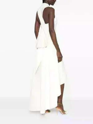LEEN MOUGRHABI Fleur Bow-detail A-line Maxi Dress