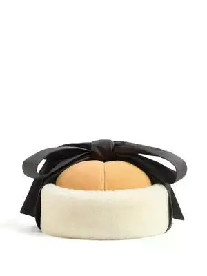 Valentino Garavani Vlogo Signature Shearling Cap
