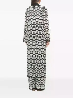 D.exterior Chevron-knit Cardigan