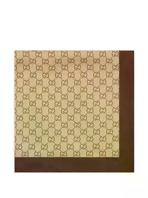 Gucci Gg Supreme Scarf - Neutrals