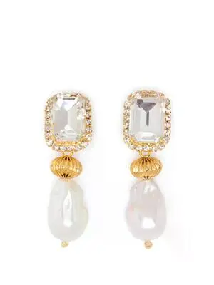 VANINA Crystal-embellished Drop Earrings